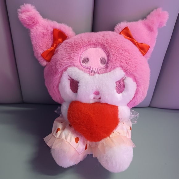 Toys | Pink Skull Heart Plush Stuffed Animal Claw Machine Toy | Poshmark